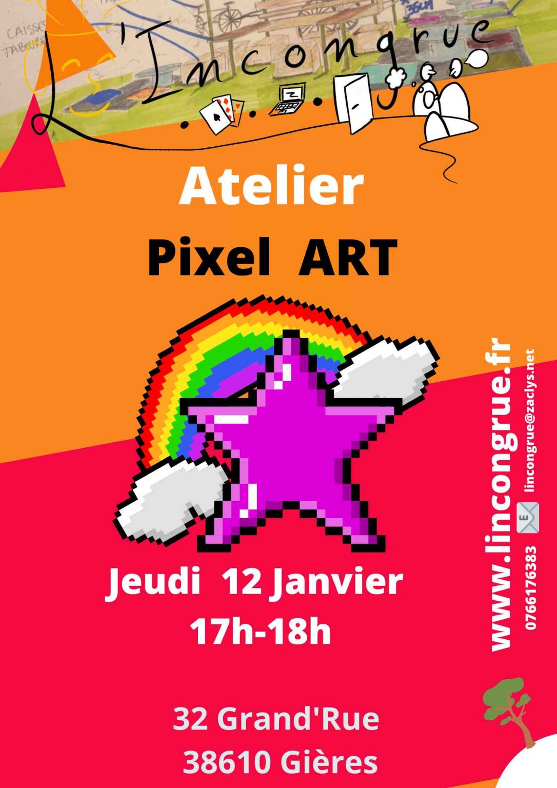 Atelier Pixel ART - L'incongrue